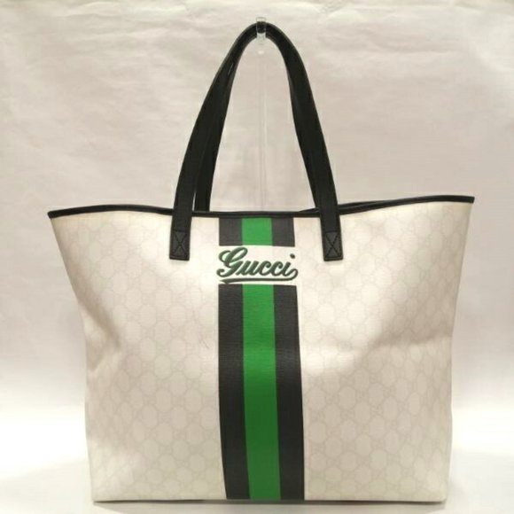 Gucci | Bags | Gucci Gg 257245 Pvc Bag Tote Ladies | Poshmark